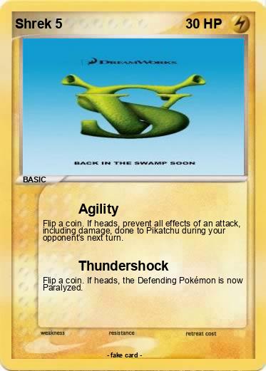 Pokémon Shrek 5 7 7 - Agility - My Pokemon Card