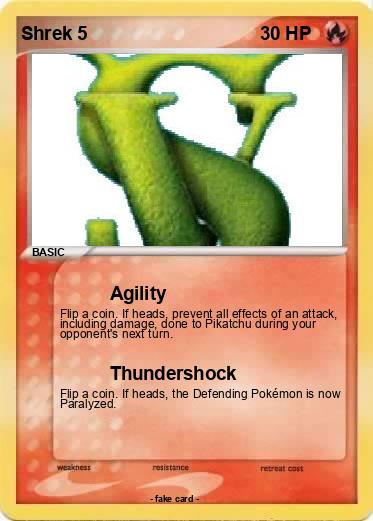 Pokémon Shrek 5 6 6 - Agility - My Pokemon Card