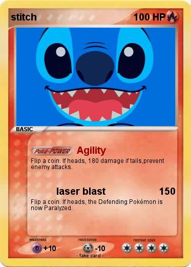 Pokémon stitch 333 333 - Agility - My Pokemon Card