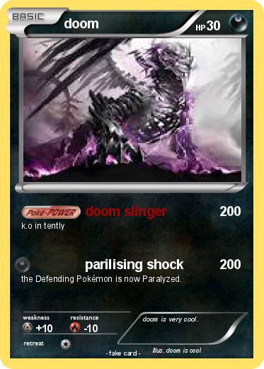 Pokémon doom 409 409 - doom slinger - My Pokemon Card
