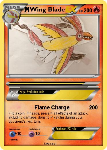 Pokémon Wing Blade 1 1 - Flame Charge - My Pokemon Card