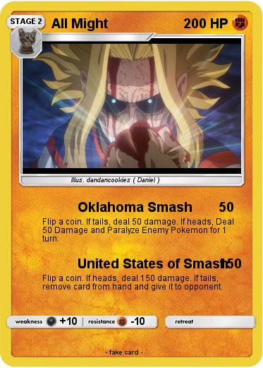 Pokémon All Might 42 42 - Oklahoma Smash - My Pokemon Card