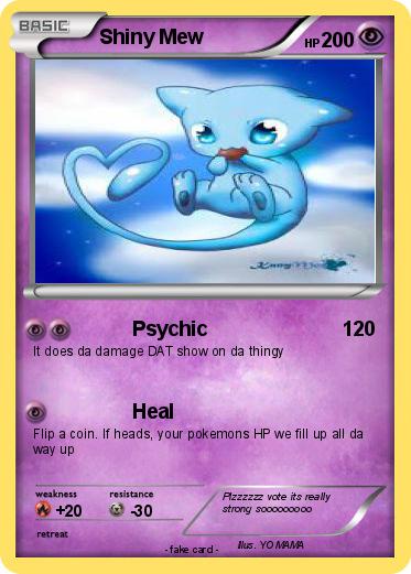 Pokémon Shiny Mew 164 164 - Psychic - My Pokemon Card
