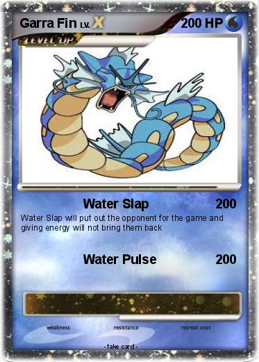 Pokémon Garra Fin - Water Slap - My Pokemon Card