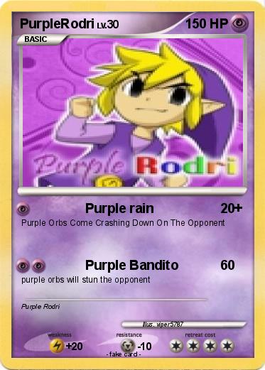 Pokémon PurpleRodri - Purple rain - My Pokemon Card