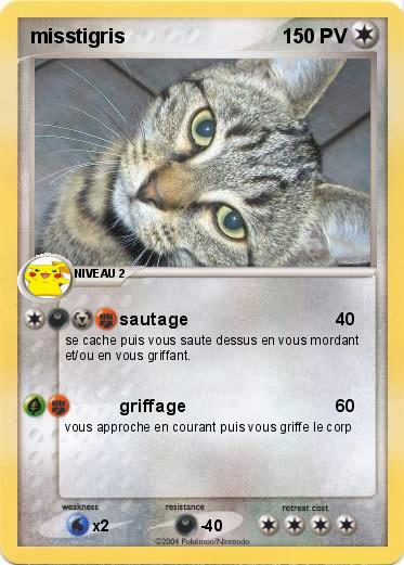 Pokémon misstigris - sautage - Ma carte Pokémon