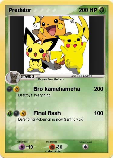Pokémon Predator 596 596 - Bro kamehameha - My Pokemon Card