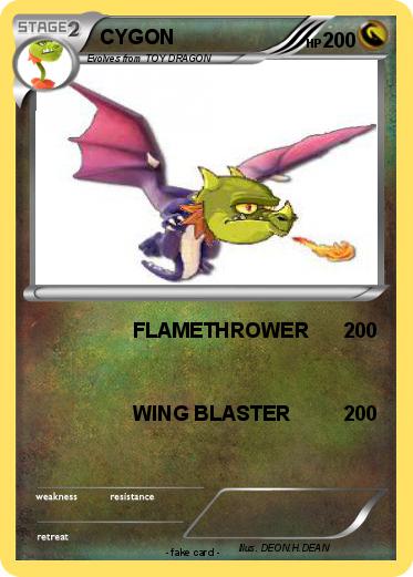 Pokémon CYGON - FLAMETHROWER - My Pokemon Card