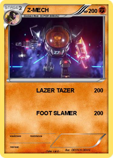 Pokémon Z MECH 1 1 - LAZER TAZER - My Pokemon Card