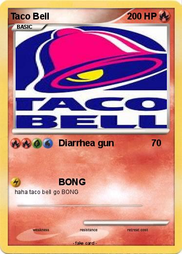 Pokémon Taco Bell 50 50 - Diarrhea gun - My Pokemon Card