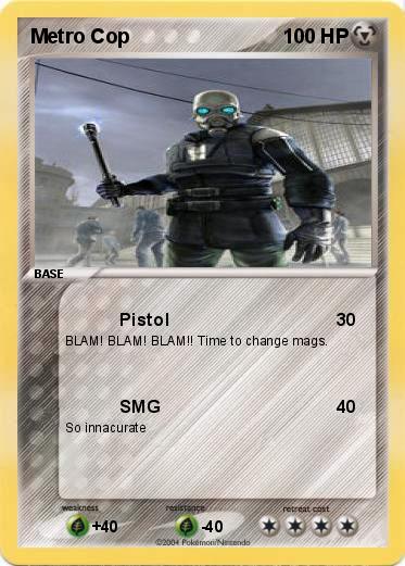 Pokémon Metro Cop - Pistol - My Pokemon Card