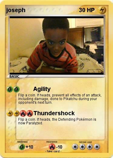 Pokémon joseph 626 626 - Agility - My Pokemon Card