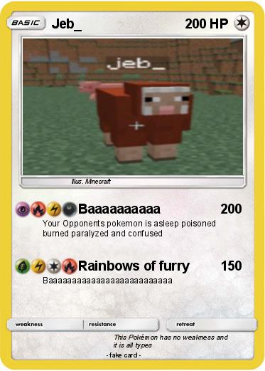Pokémon Jeb 45 45 - Baaaaaaaaaa - My Pokemon Card