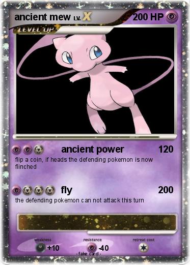 Pokémon ancient mew 141 141 - ancient power - My Pokemon Card