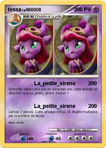 Pokémon tessa 51 51 - La_petite_sirene - Ma carte Pokémon