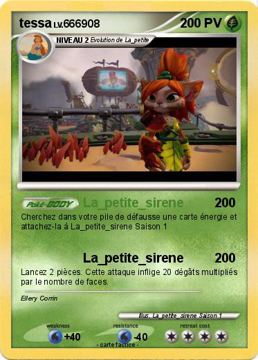 Pokémon tessa 49 49 - La_petite_sirene - Ma carte Pokémon