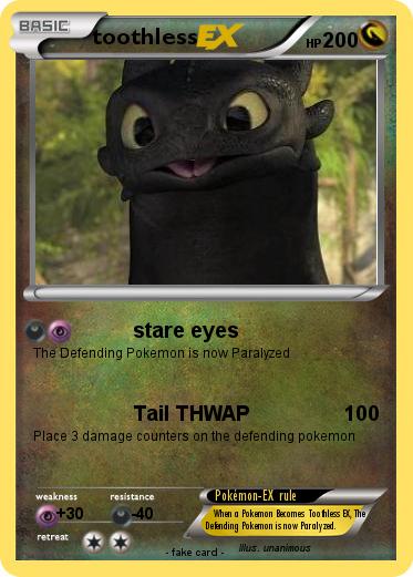 Pokémon toothless 684 684 - stare eyes - My Pokemon Card