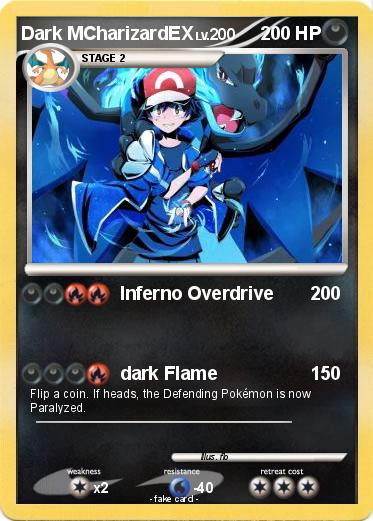 Pokémon Dark MCharizardEX - Inferno Overdrive - My Pokemon Card