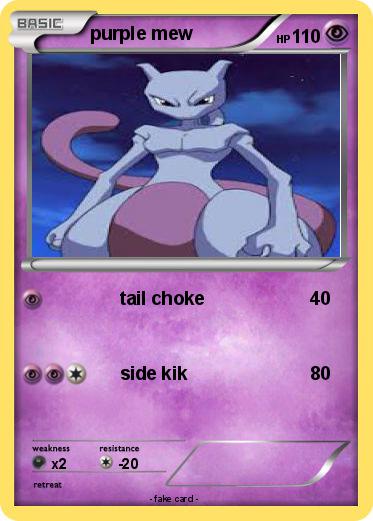 Pokémon purple mew - tail choke - My Pokemon Card