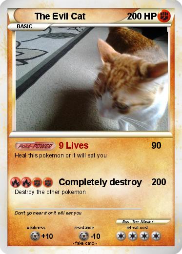 Pokémon The Evil Cat 2 2 - 9 Lives - My Pokemon Card