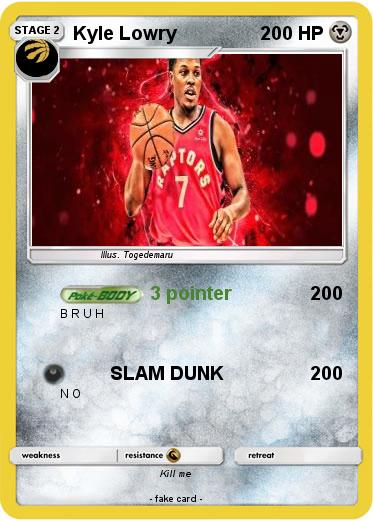 Pokémon Kyle Lowry 9 9 - 3 pointer - My Pokemon Card