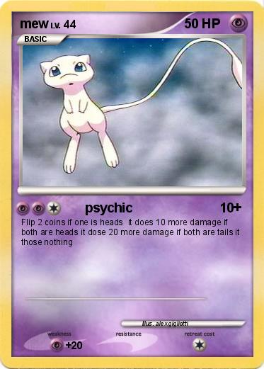 Pokémon mew 1178 1178 - psychic - My Pokemon Card