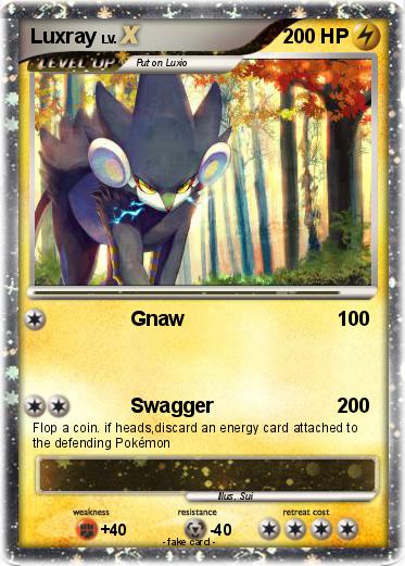 Pokémon Luxray 886 886 - Gnaw - My Pokemon Card