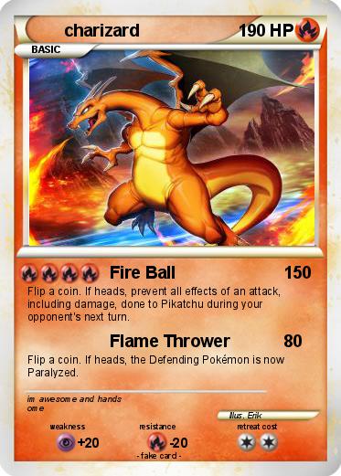 Pokémon charizard 6279 6279 - Fire Ball - My Pokemon Card