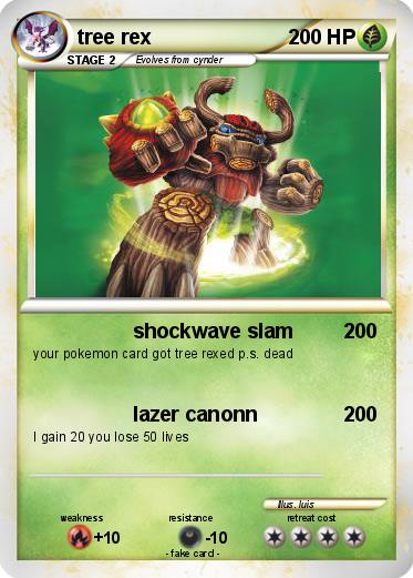 Pokémon tree rex 313 313 - shockwave slam - My Pokemon Card