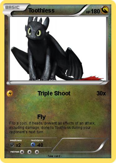 Pokémon Toothless 455 455 - Triple Shoot - My Pokemon Card