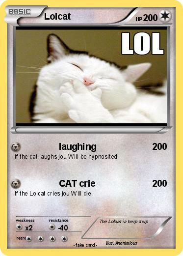 Pokémon Lolcat 94 94 - laughing - My Pokemon Card