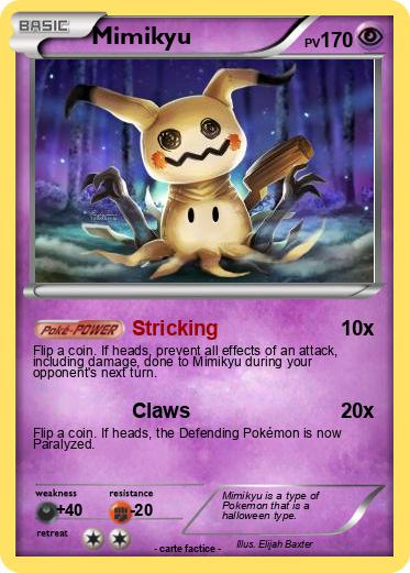 Pokémon Mimikyu 286 286 - Stricking - Ma carte Pokémon