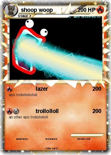 Pokémon shoop woop - lazer - My Pokemon Card