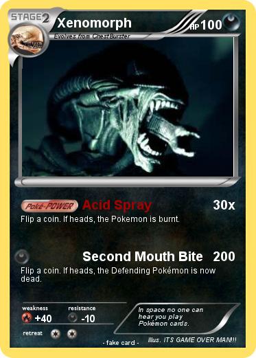 Pokémon Xenomorph 234 234 - Acid Spray - My Pokemon Card
