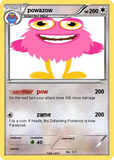 Pokémon powazow - pow - My Pokemon Card