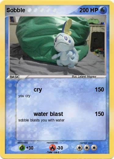 Pokémon Sobble 84 84 - cry - My Pokemon Card