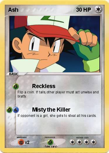 Pokémon Ash 3861 3861 - Reckless - My Pokemon Card
