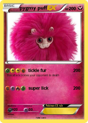 Pokémon pygmy puff 4 4 - tickle fur - My Pokemon Card