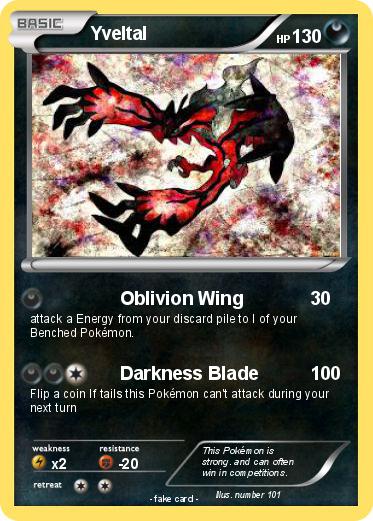 Pokémon Yveltal 2018 2018 - Oblivion Wing - My Pokemon Card