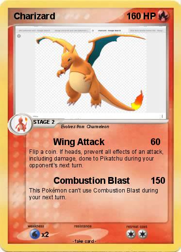 Pokémon Charizard 8201 8201 - Wing Attack - My Pokemon Card