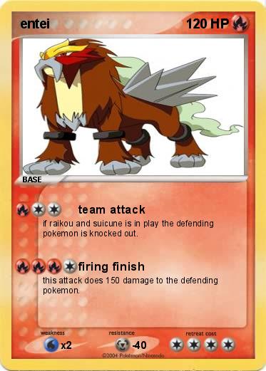 Pokémon entei 62 62 - team attack - My Pokemon Card