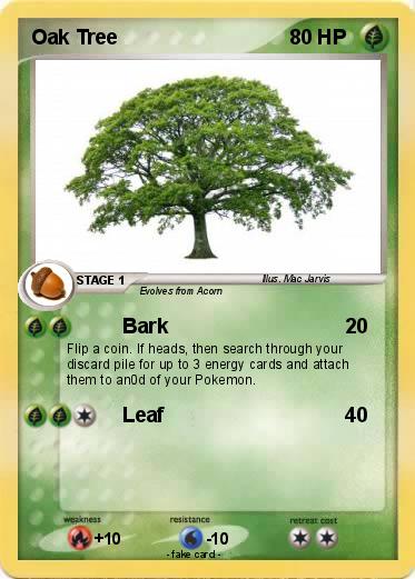 Pokémon Oak Tree 4 4 - Bark - My Pokemon Card