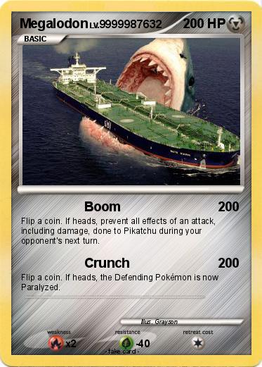 Pokémon Megalodon 264 264 - Boom - My Pokemon Card
