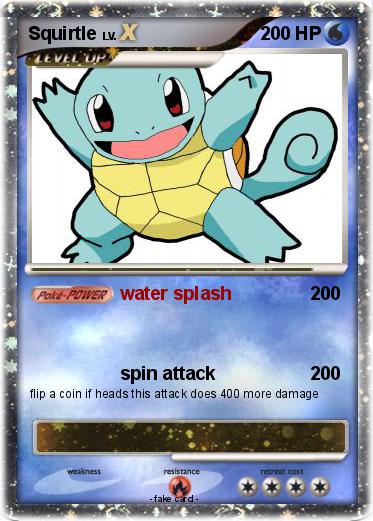 Pokémon Squirtle 1173 1173 - water splash - My Pokemon Card