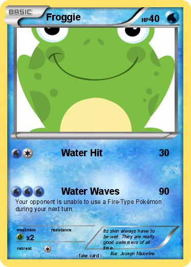Pokémon Froggie 3 3 - Water Hit - My Pokemon Card