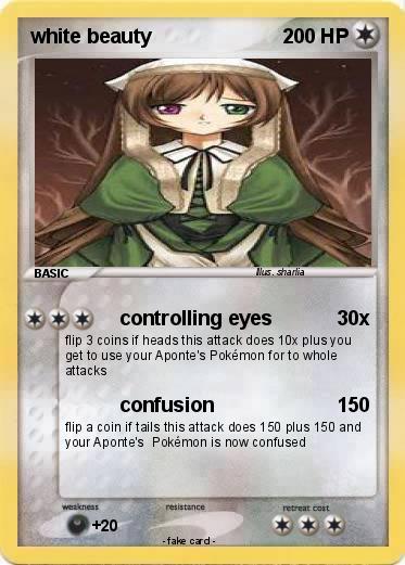 Pokémon white beauty 1 1 - controlling eyes - My Pokemon Card