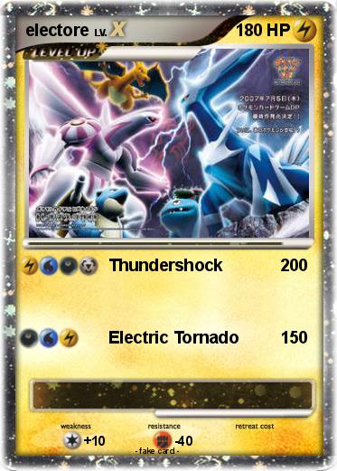 Pokémon electore 30 30 - Thundershock - My Pokemon Card