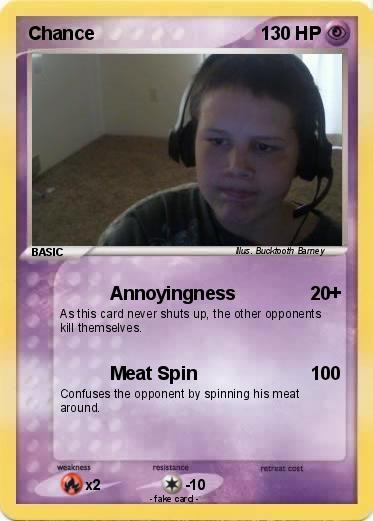 Pokémon Chance 58 58 - Annoyingness - My Pokemon Card
