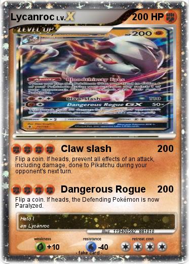 Pokémon Lycanroc 194 194 - Claw slash - My Pokemon Card
