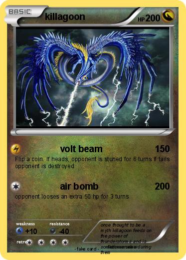Pokémon killagoon - volt beam - My Pokemon Card